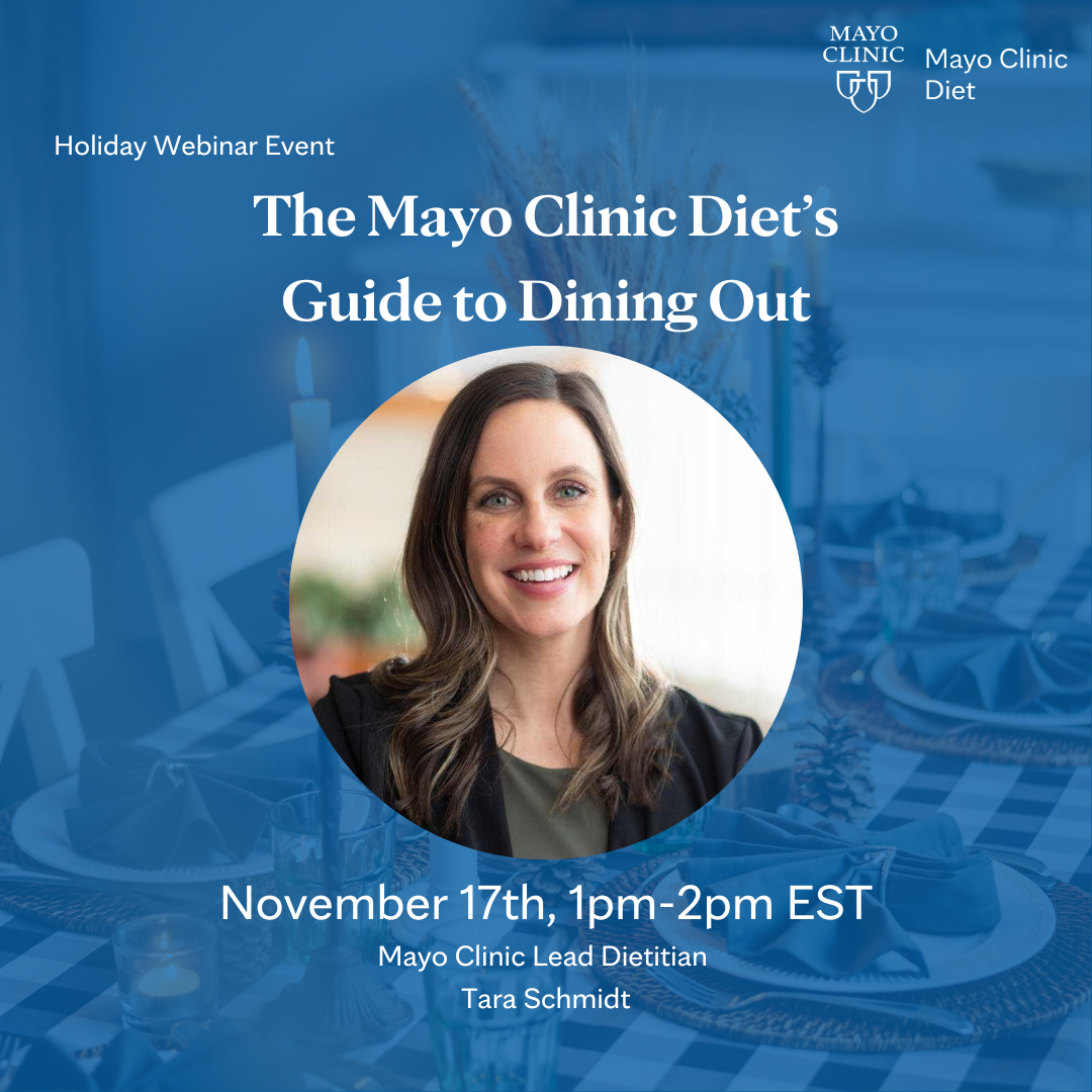 Webinar event: The Mayo Clinic Diet's Guide to Dining Out