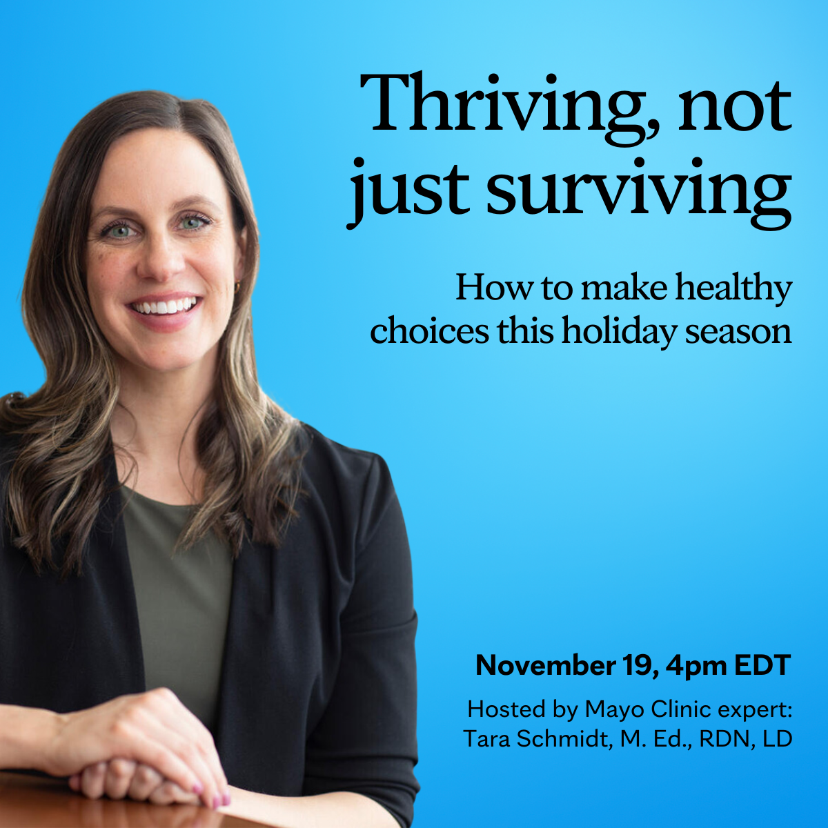 Thriving, not just surviving